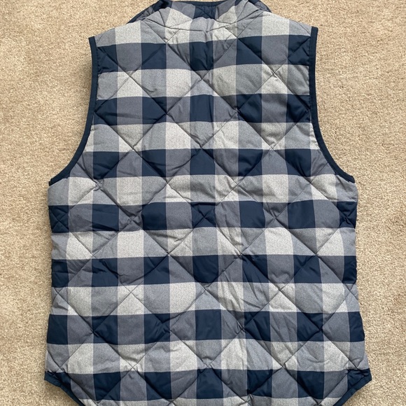 J. Crew | Jackets & Coats | Jcrew Buff Check Puffer Vest | Poshmark